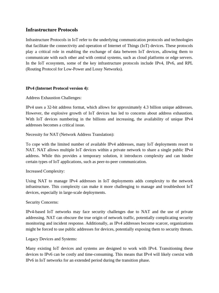 Module 3 - Infrastructure Protocols | PDF