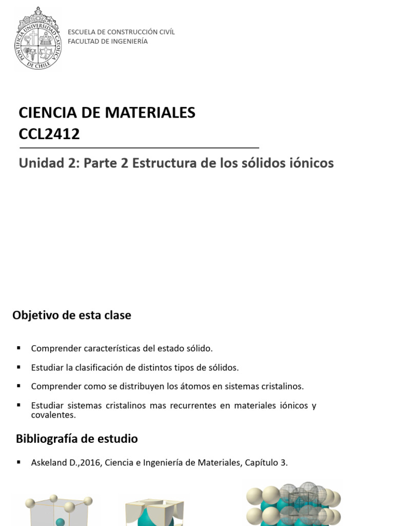 Unidad+2 Parte+2+Estructura+de+Los+Solidos+Cristalinos+iónicos Gral+DO | PDF