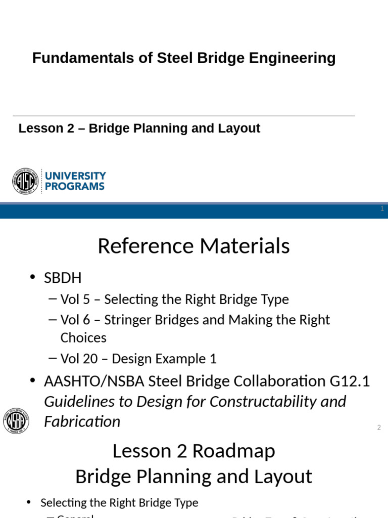 02 Bridge Planning and Layout 2024.07.23 | PDF