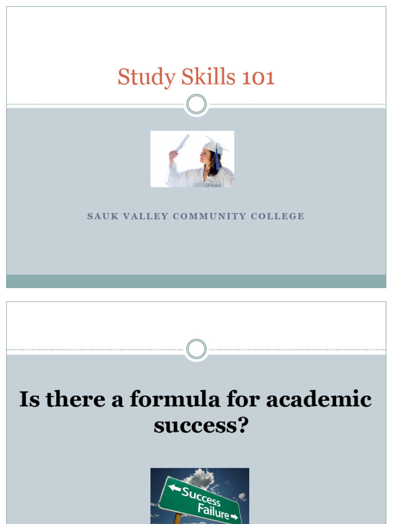 Study Skills 101 | PDF