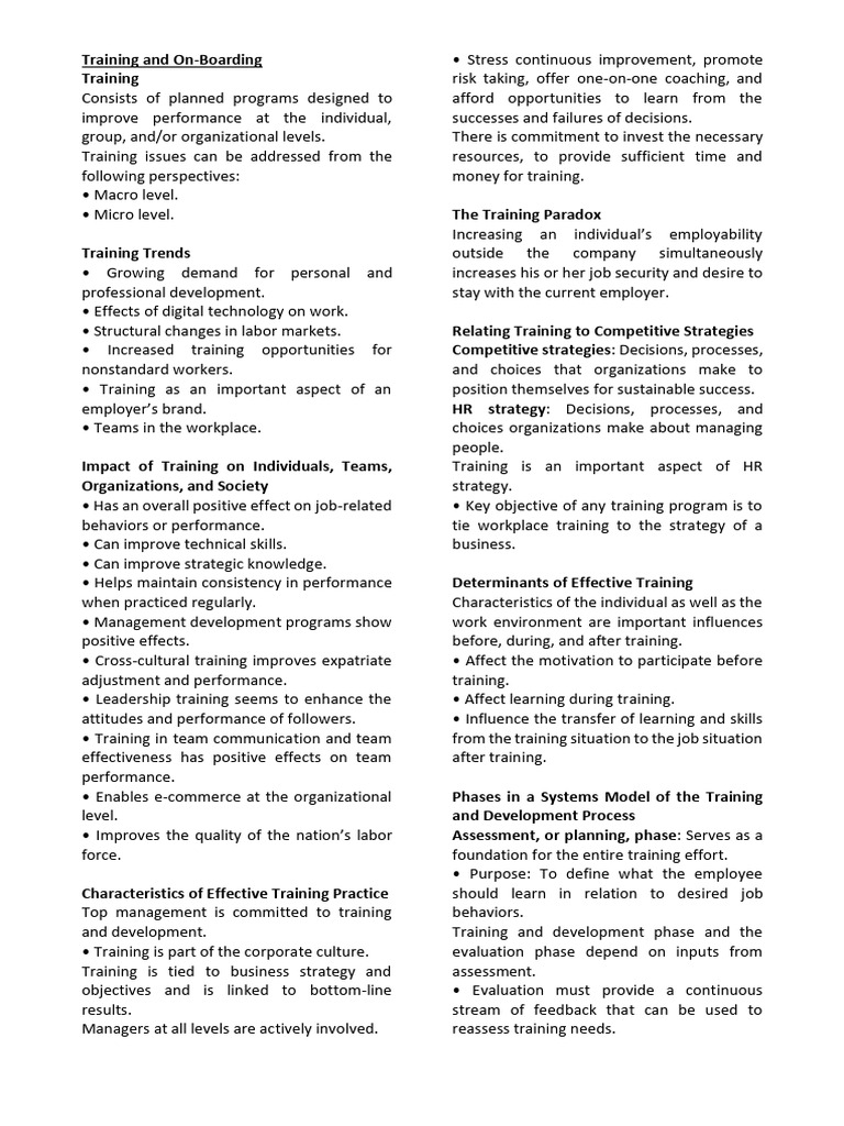 Finals Reviewer HR Ops | PDF