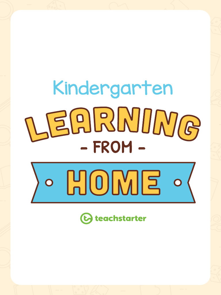 Kindergarten Learning From Home | PDF