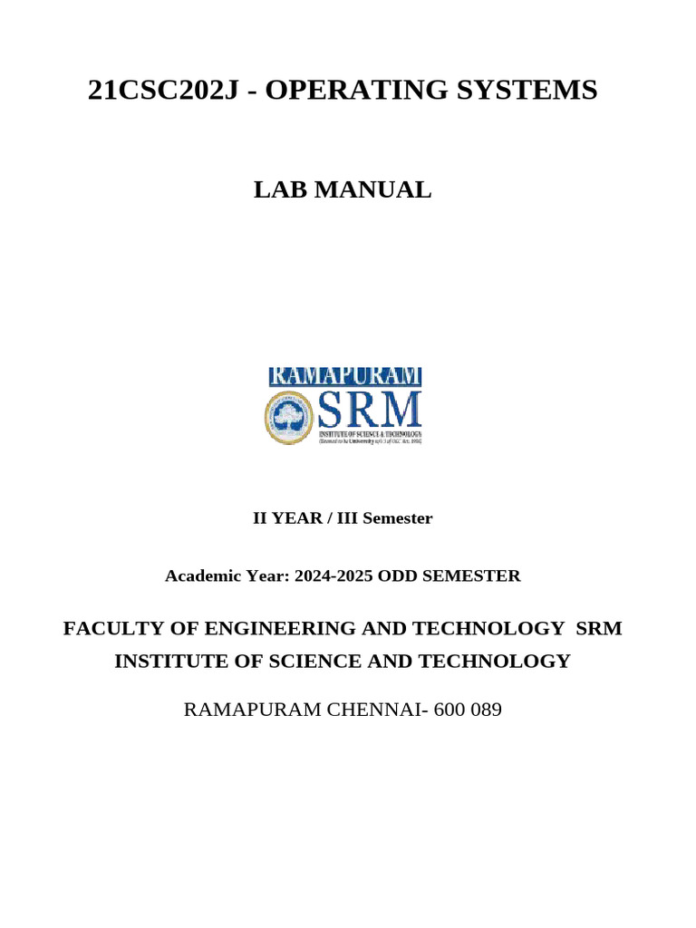 21CSC202J (1-9) | PDF