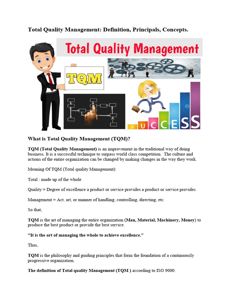 Total Quality Management | PDF