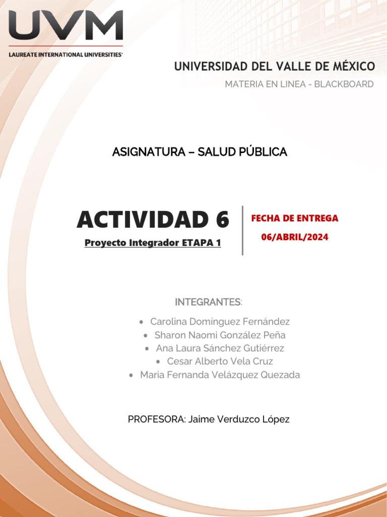 ACT 6_ EQUIPO 10 | PDF