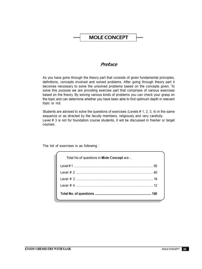 Mole Concept CP | PDF