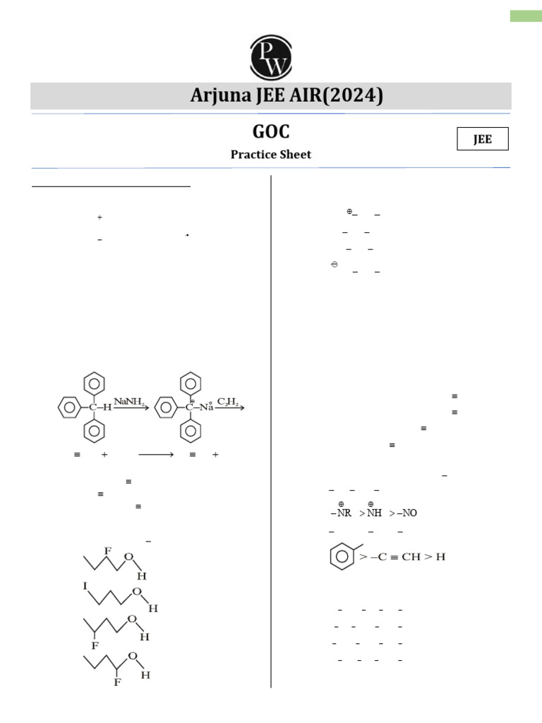 GOC - Practice Sheet | PDF