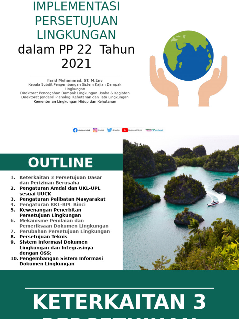 Implementasi Persetujuan Lingkungan Dalam PP 22 Tahun 2021 | PDF