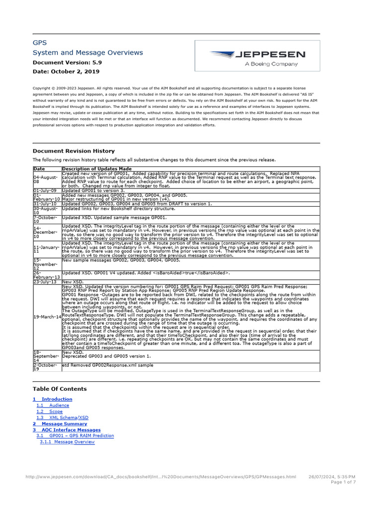 GPS Message Overview | PDF