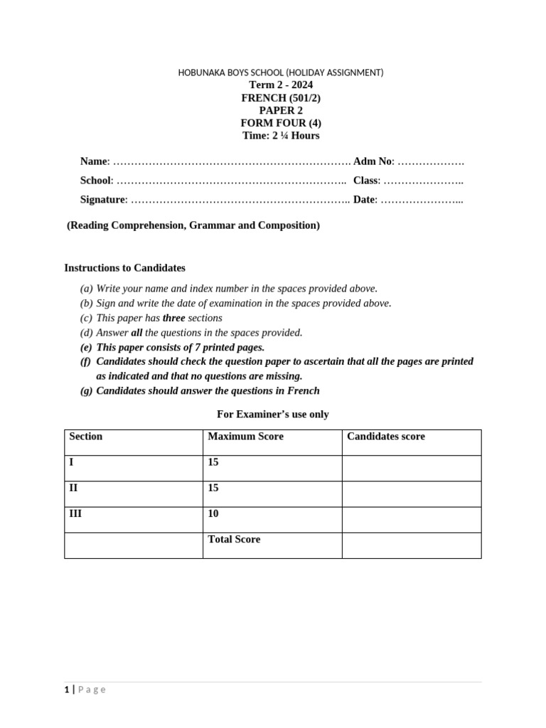 Form 4 Fre | PDF