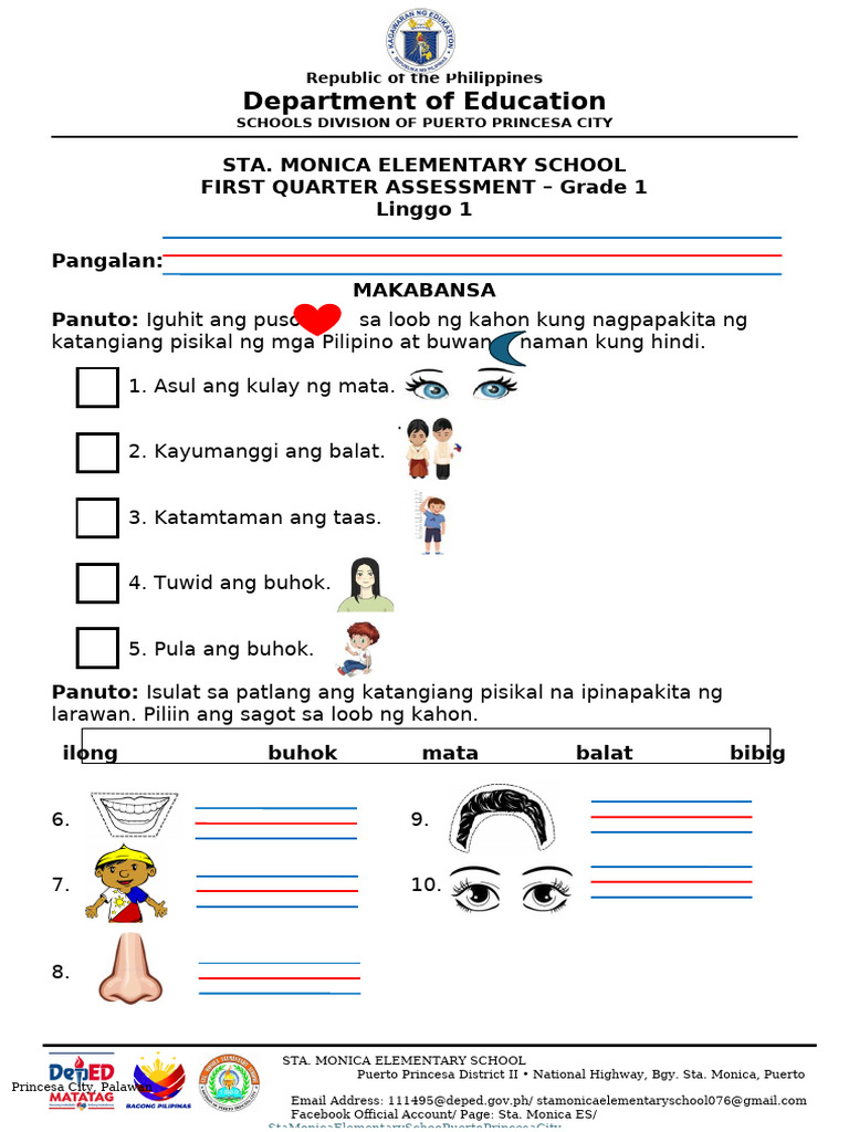 Makabansa Week 1 Assessment | PDF