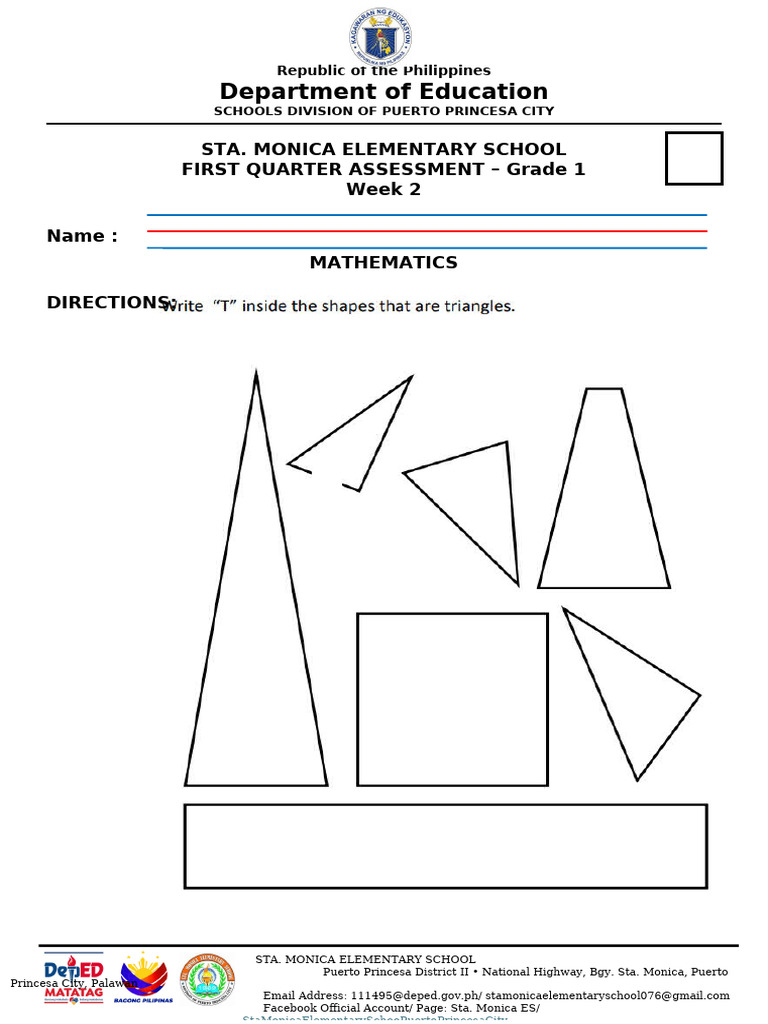 MAth WEEK 2 ASSESSMENT | PDF