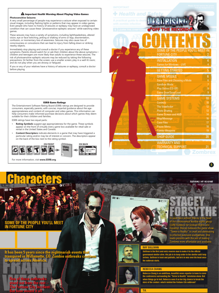 Dead Rising Off The Record Manual | PDF