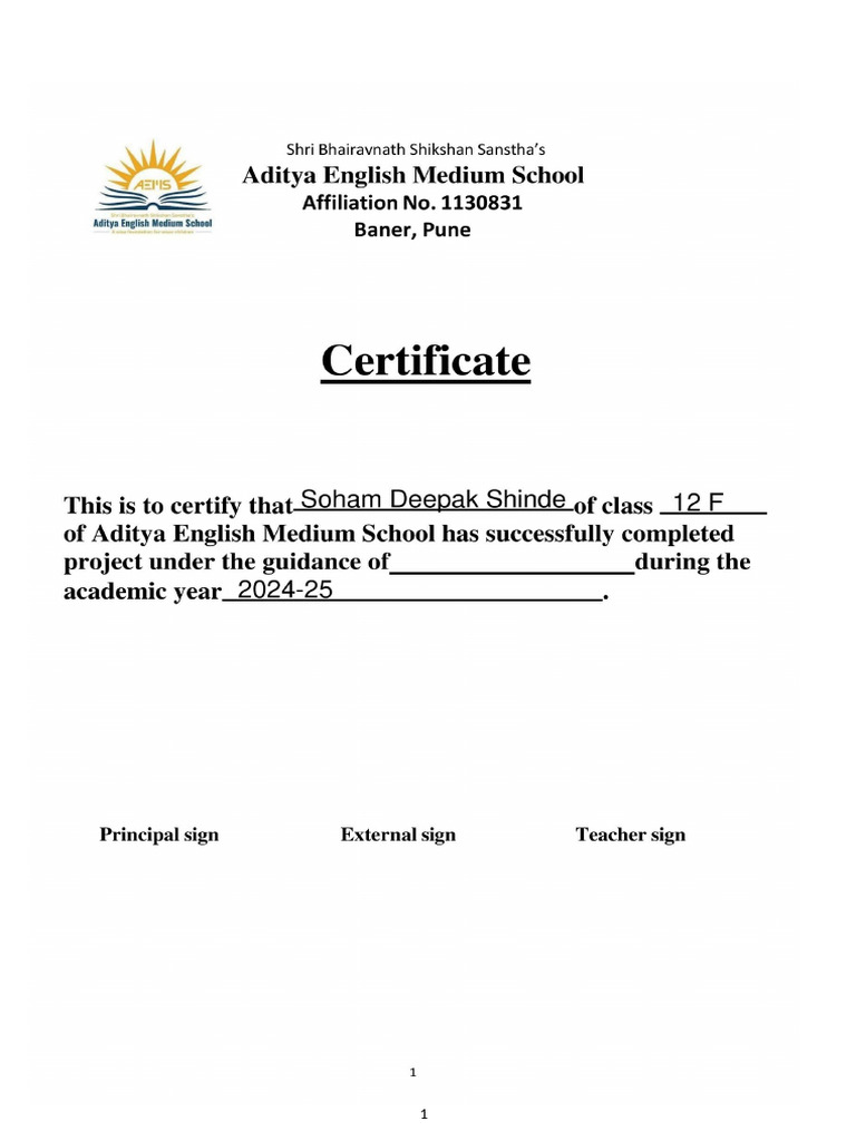 Physics Project Class XII 2021 22 Investigatory Project | PDF