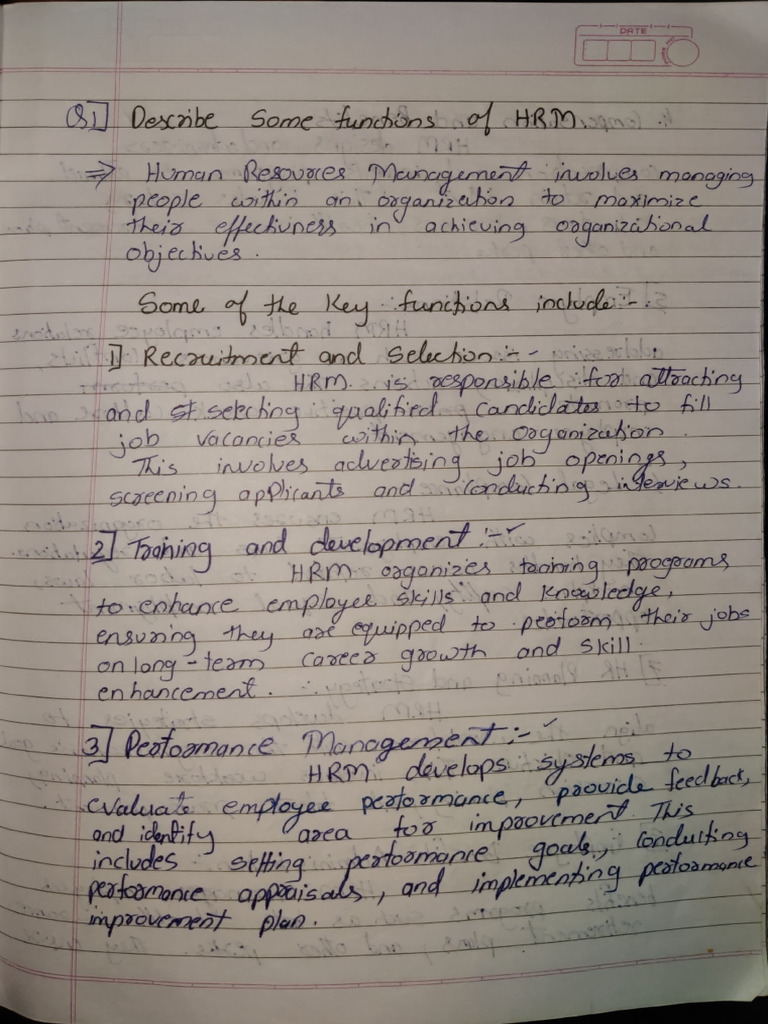 HRM assignment 1 | PDF