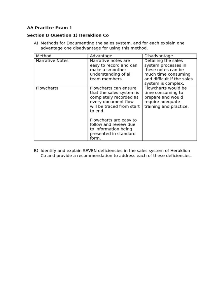 AA Practice Exam 1 | PDF