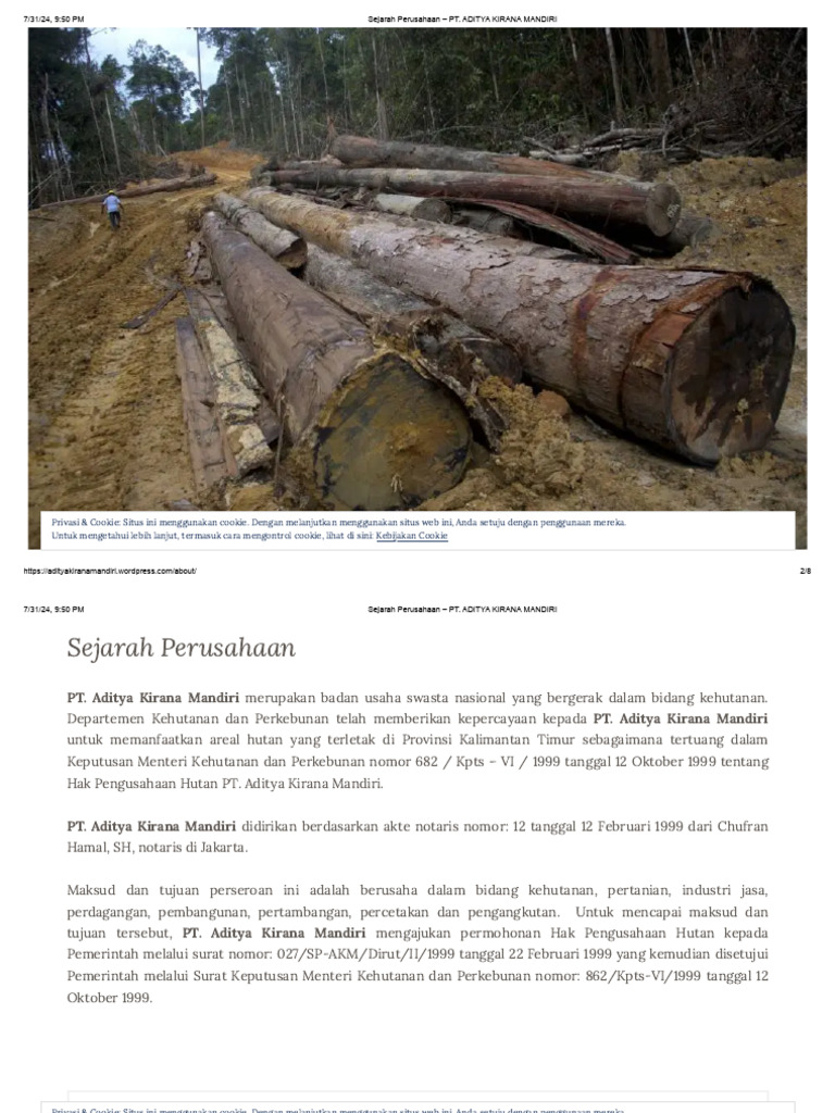 Sejarah Perusahaan - PT. ADITYA KIRANA MANDIRI | PDF