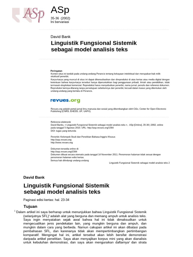 Salinan Terjemahan ASP 1584-35-36 Systemic Functional Linguistics As A ...