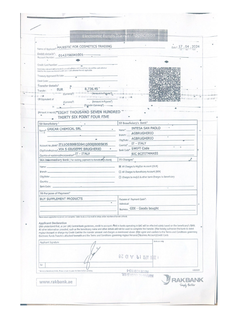 Electronic Funds Transier Application | PDF