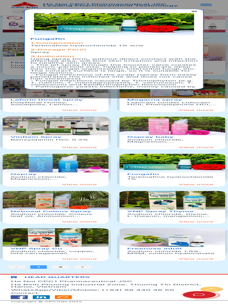 CPC1HN Hanoi CPC1 - Leading Pharmaceutical Company | PDF