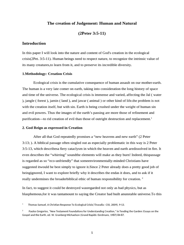 Creation Human | PDF
