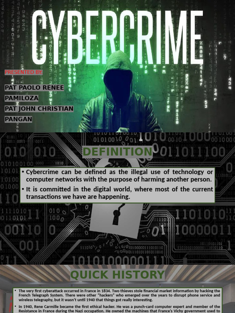 Cybercrime Report For Transnational Crimes and Terrorism - Recorded ...