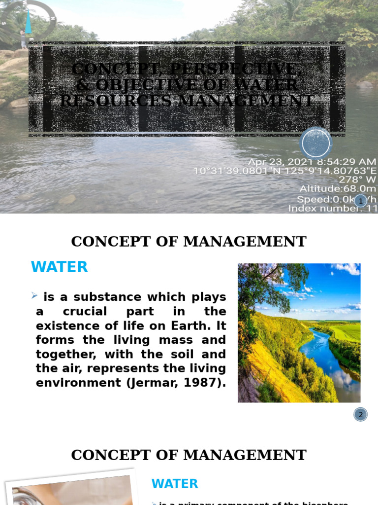 Concept of Water Management | PDF