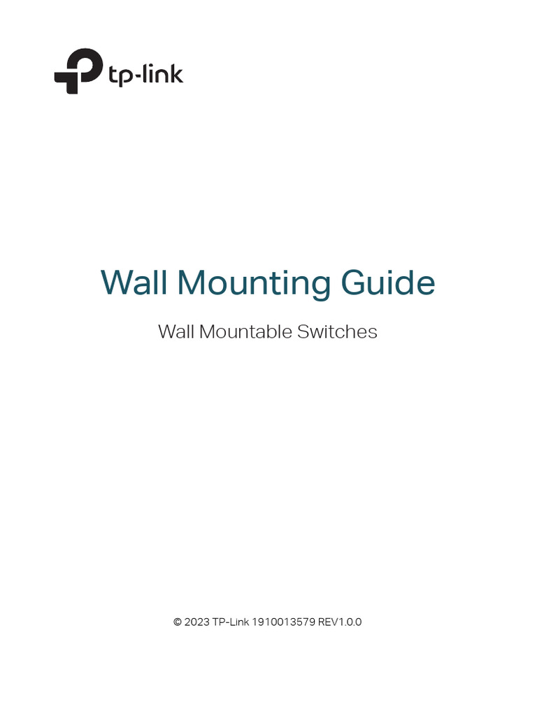 Wall-Mounting Guide - 20240530 | PDF | Manufactured Goods | Home & Garden