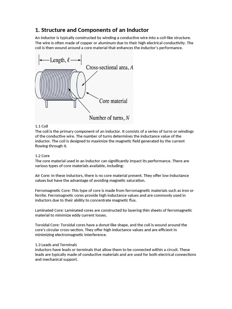 Construction of Inductors | PDF