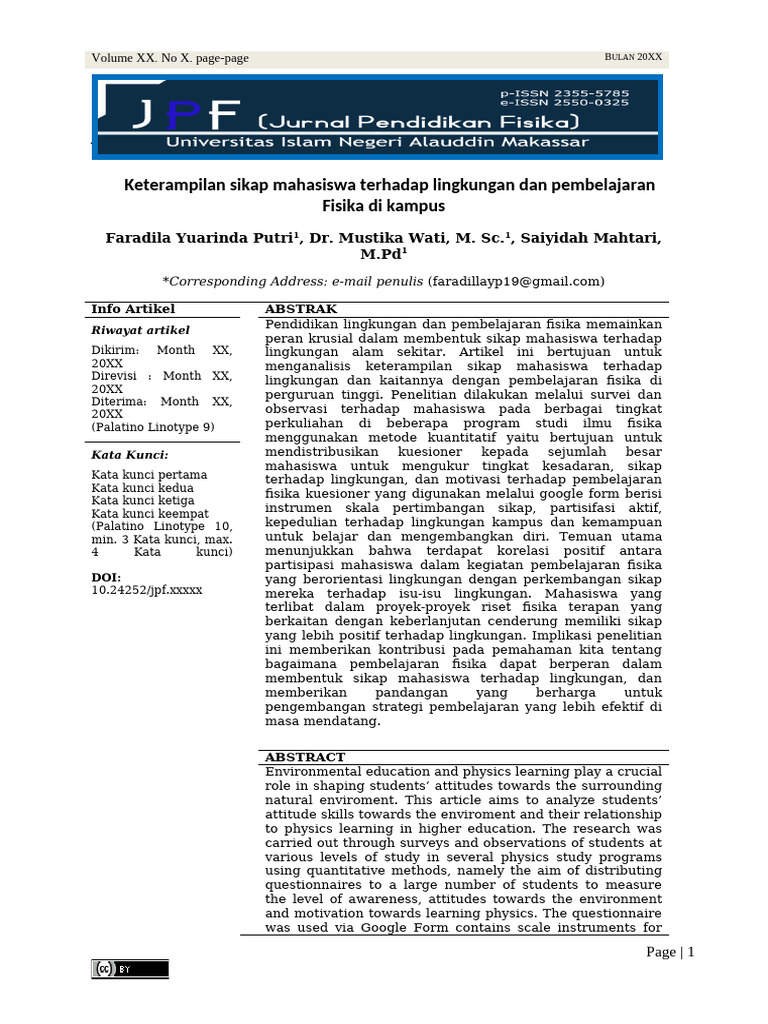 ARTIKEL Keterampilan Sikap IRT | PDF