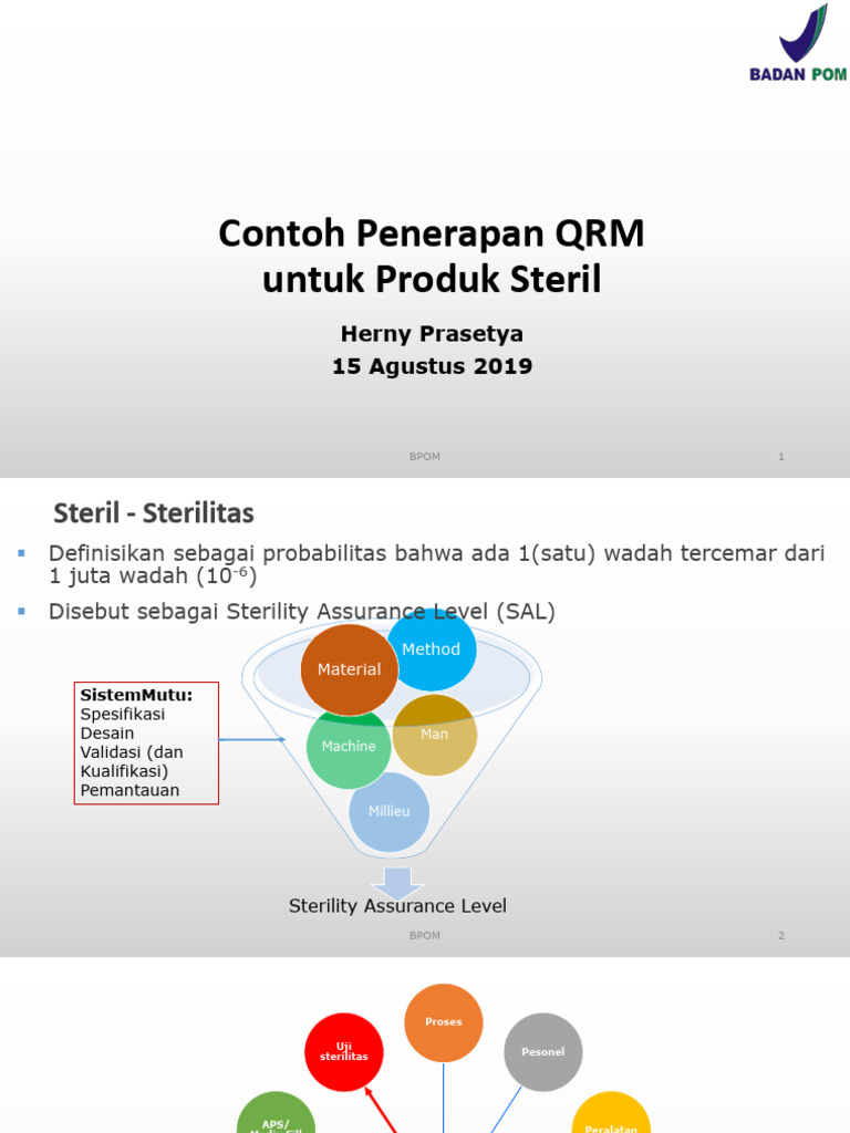 QRM Produk Steril | PDF