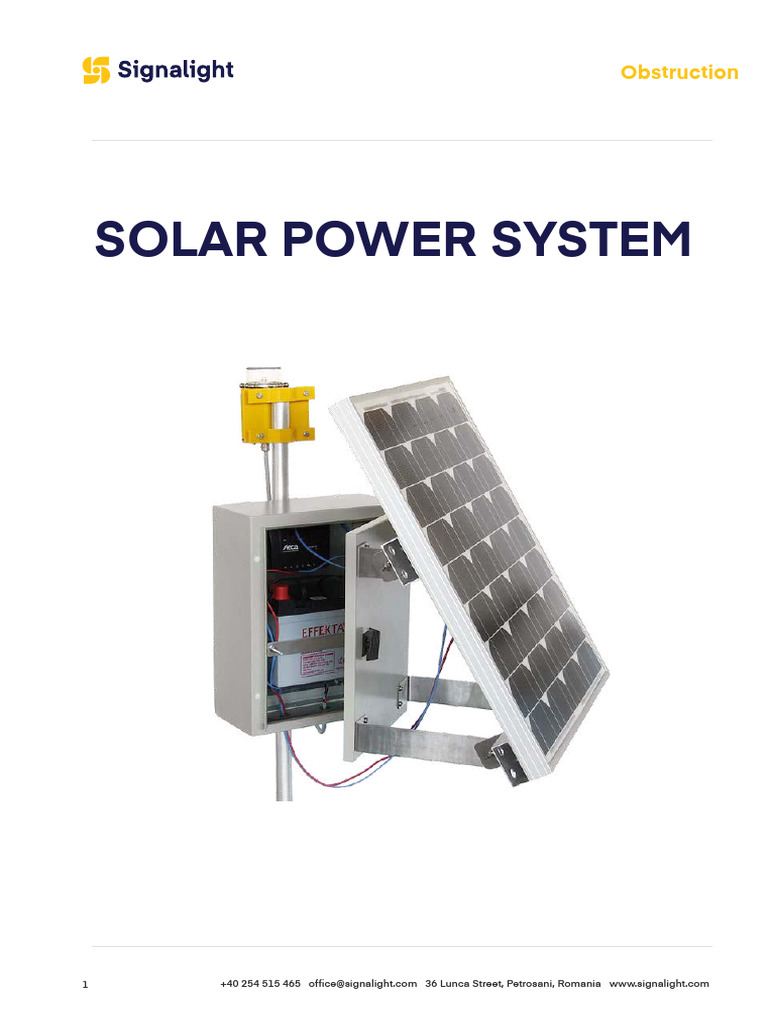 Solar Power System | PDF