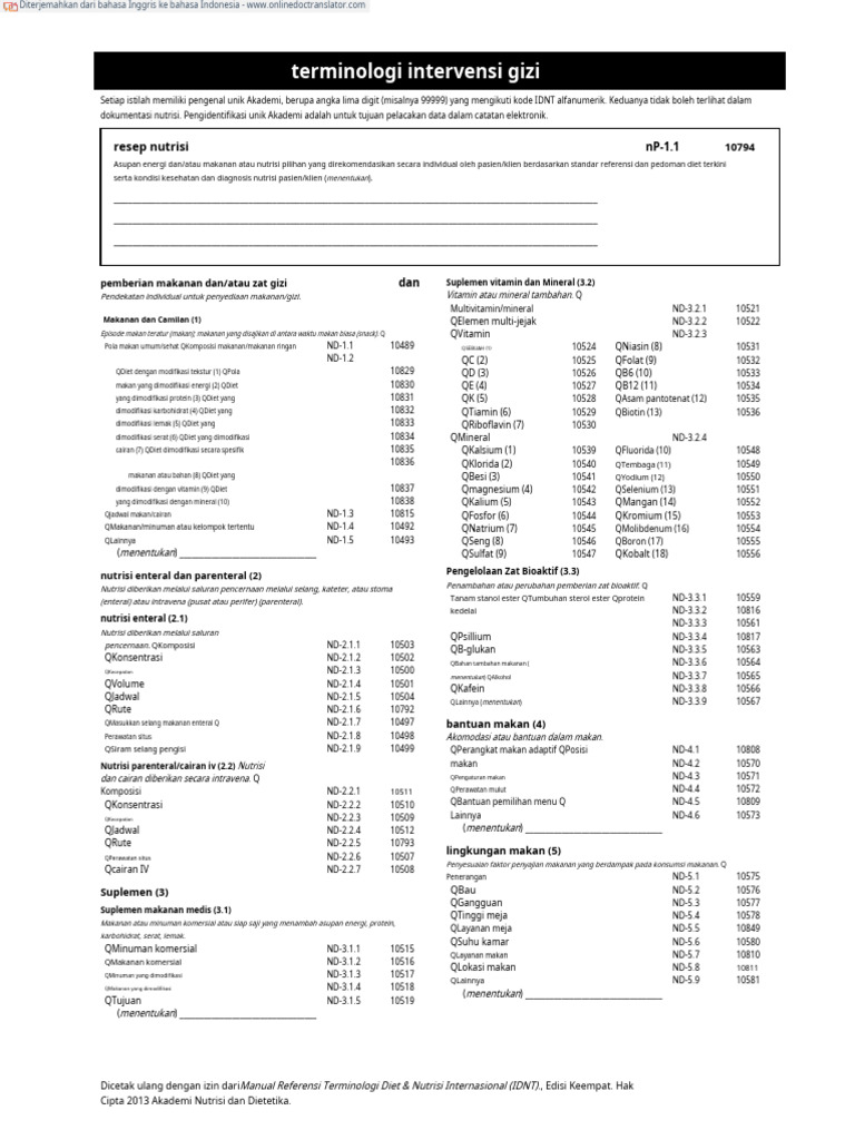 03 0 Nutrition Intervention Terminology4.en - Id | PDF