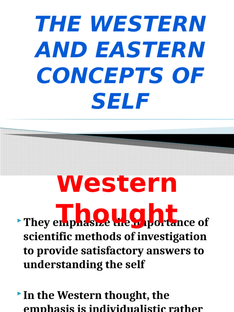 The Western and Eastern Concepts of Self | PDF
