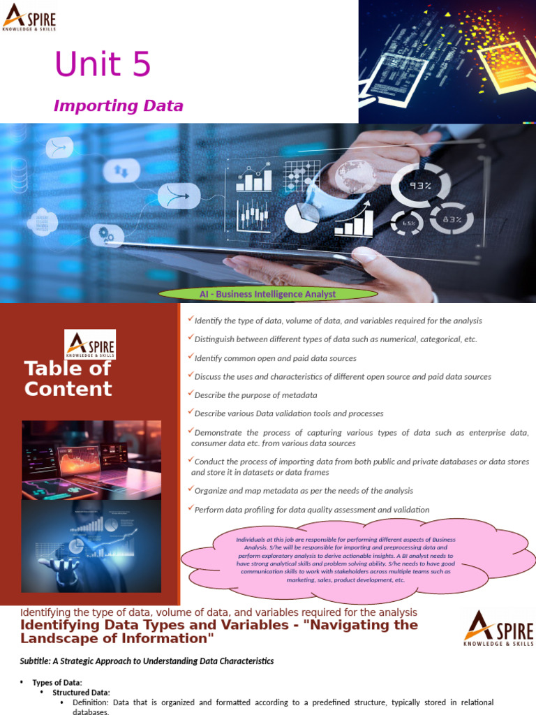 AIBIA 5 - Importing Data | PDF