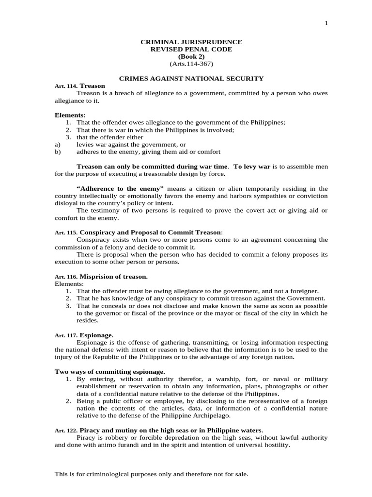 Rey Criminal Law Book 2 2022 | PDF | Perjury | Detention (Imprisonment)