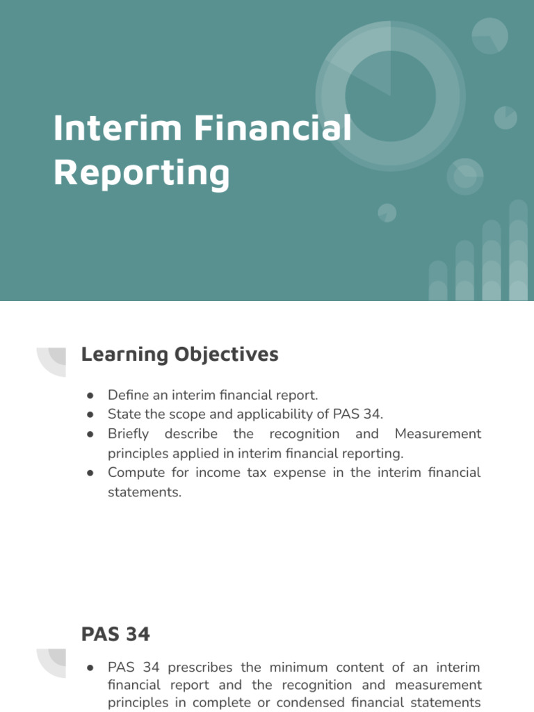 Interim Financial Reporting | PDF