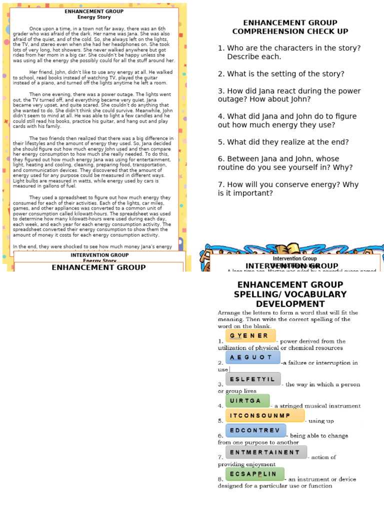 CUF NRP English Printables | PDF