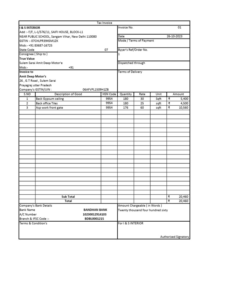 Invoice Pdf