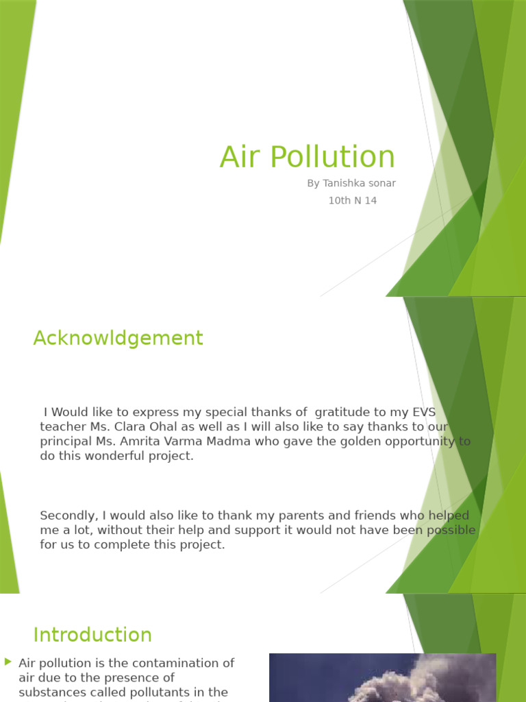 Air Pollution | PDF