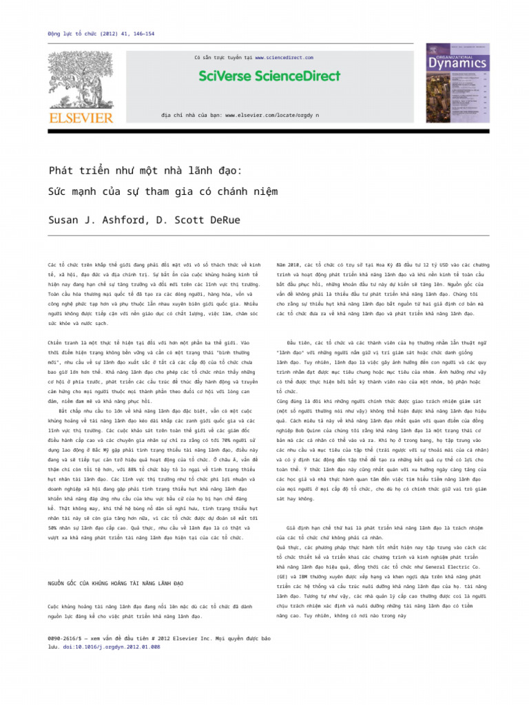 Developing As A Leader - The Power of Mindful Engagement | PDF