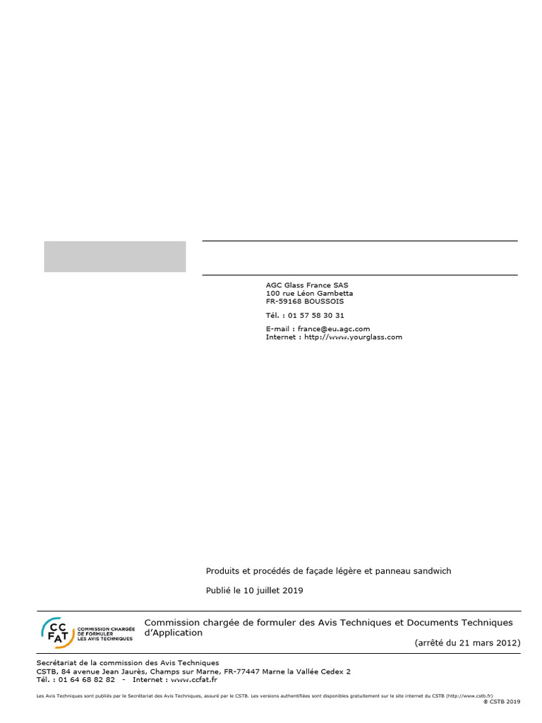 Avis Technique 2.113-1598 - V2 | PDF