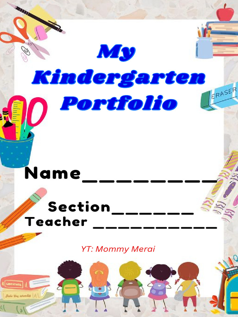 My Kindergarten Portfolio | PDF