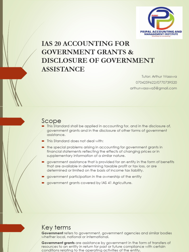 Ias 20 & Ias 36 | PDF