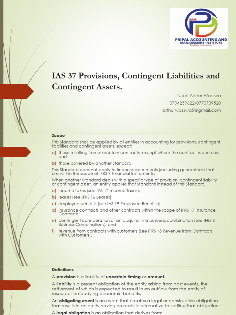 IAS 37 & IAS 41 - Merged | PDF