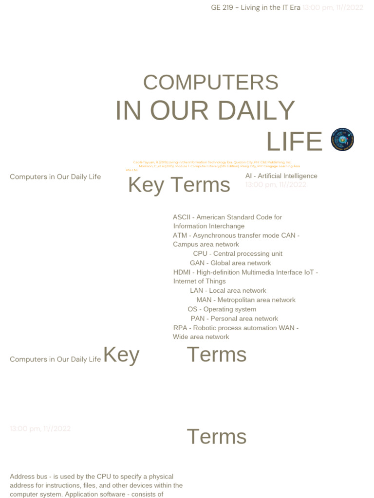 Computers in Our Daily Life | PDF