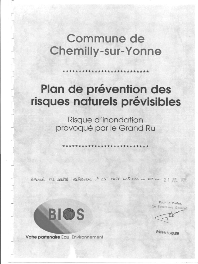 PPR Note Presentation Grandru Chemilly Sur Yonne | PDF