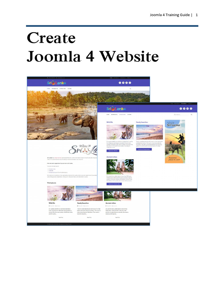 Joomla 4 Tutoreal | PDF
