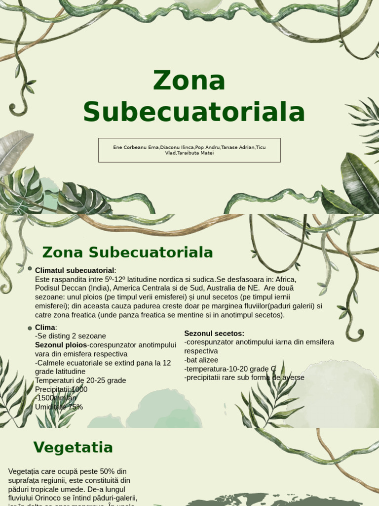 Zona Subecuatoriala2 | PDF