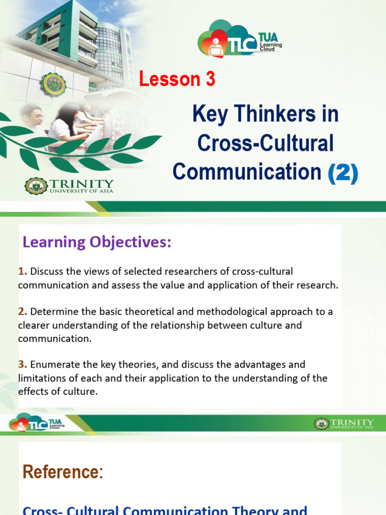 Lesson 3 Key Thinkers in Cross Cultural Communication 2 | PDF